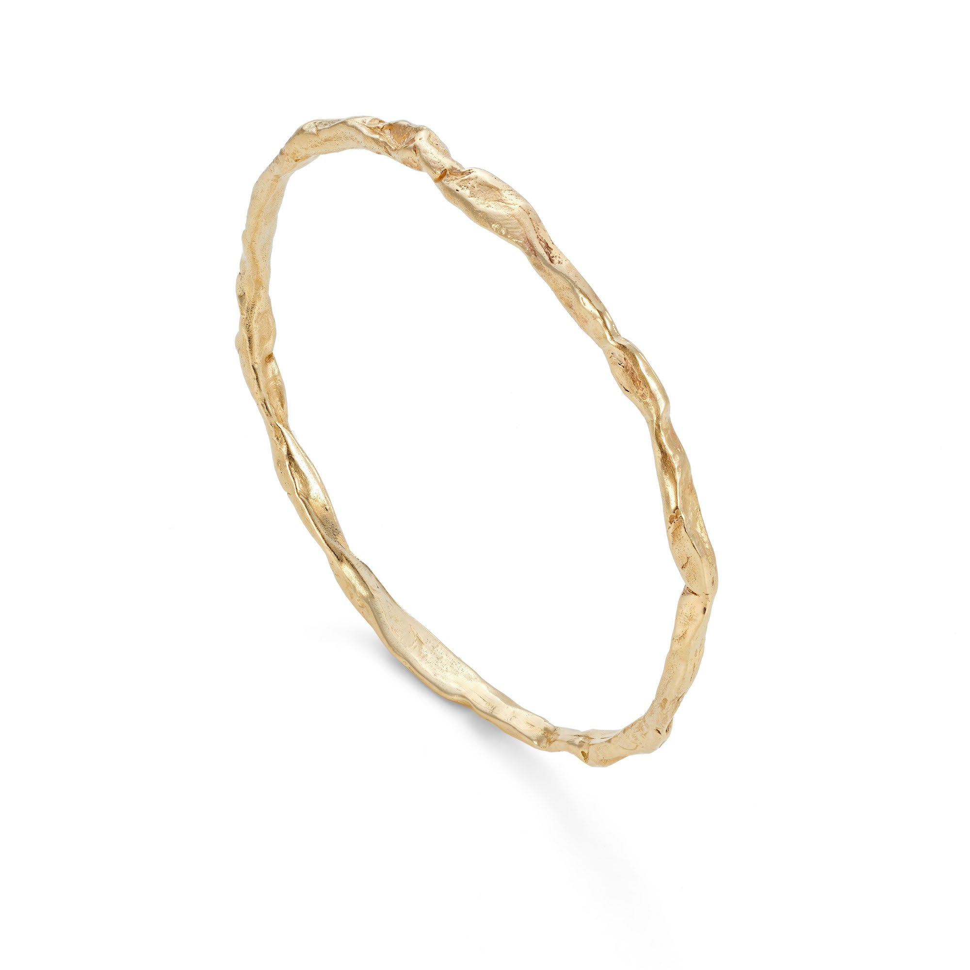 9ct Gold Bangle | Sculptural Bangles | Emily Nixon Jewellery