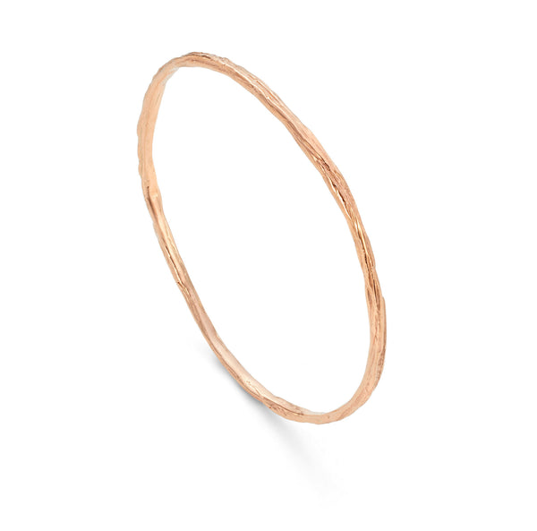 Ripple Bangle 9ct Rose Gold | Emily Nixon Jewellery